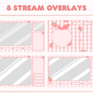Peach Theme Twitch Animated Stream Package | Overlay Package | Twitch ...