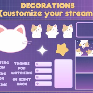 Cats in the Sky Twitch Animated Stream Pack | Overlay Package | Twitch ...
