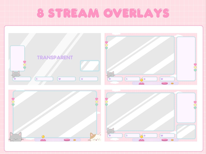 Cats Claw Machine Twitch Animated Stream Pack | Overlay Package ...