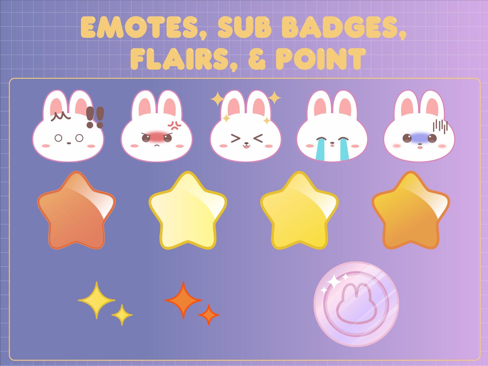 Rabbits in the Sky Twitch Animated Stream Pack | Overlay Package ...