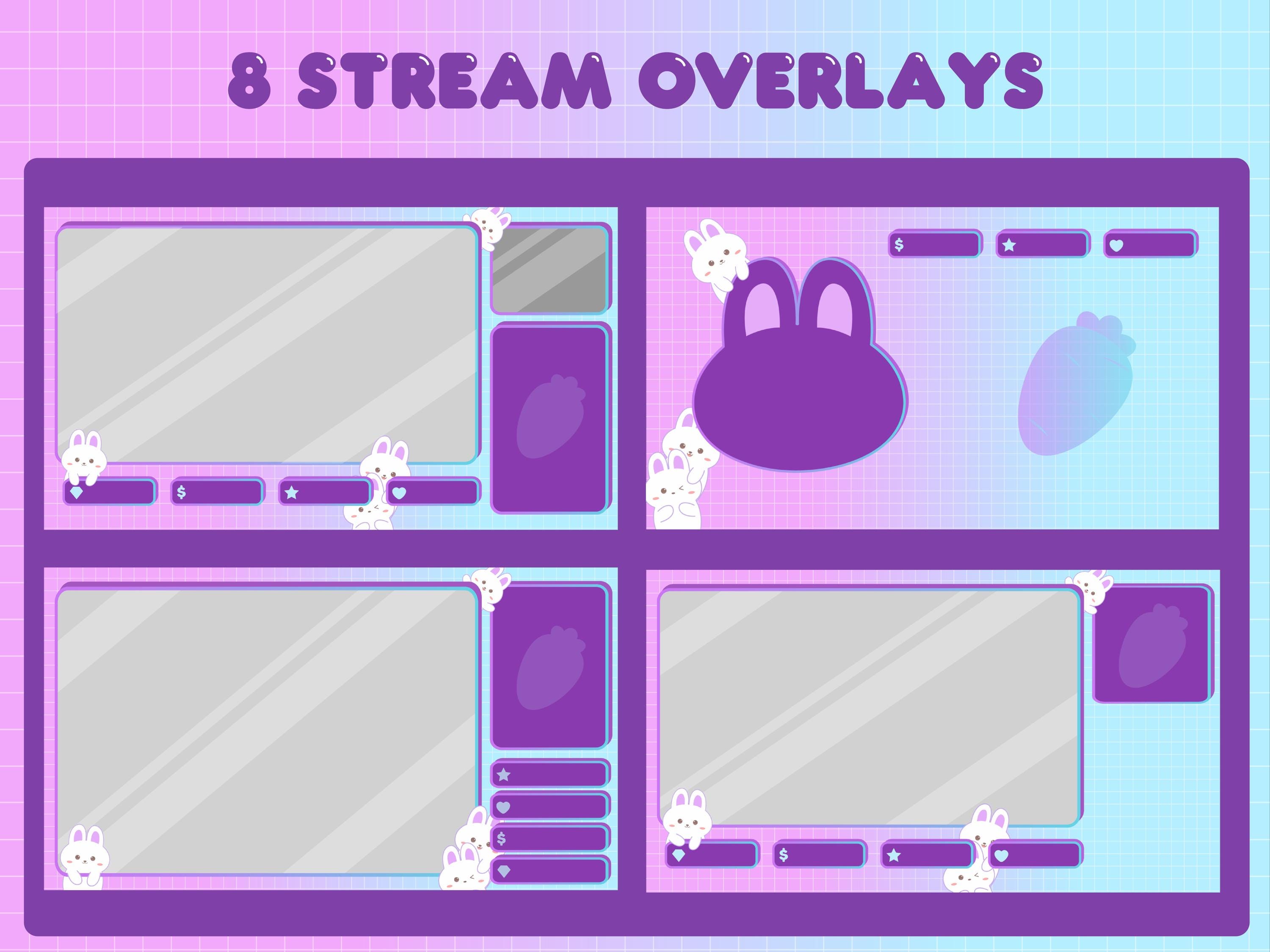 Rabbits Capsule Twitch Animated Stream Package | Overlay Package ...