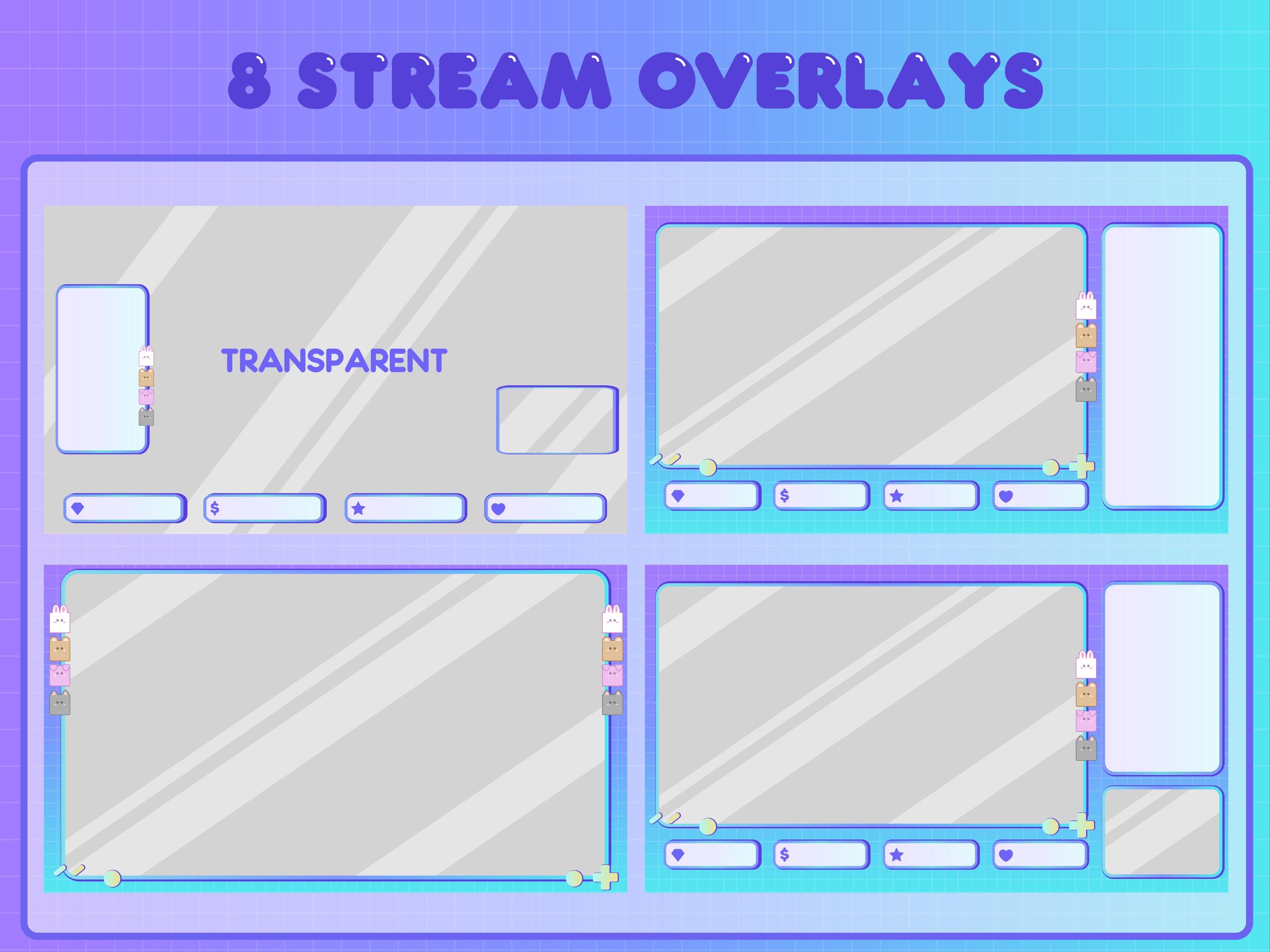 Cute Tetris Game Twitch Animated Stream Pack | Overlay Package | Twitch ...