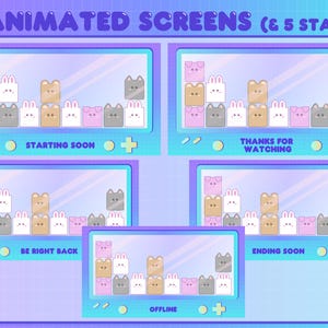 Cute Tetris Game Twitch Animated Stream Pack | Overlay Package | Twitch ...
