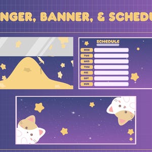 Cats in the Sky Twitch Animated Stream Pack | Overlay Package | Twitch ...