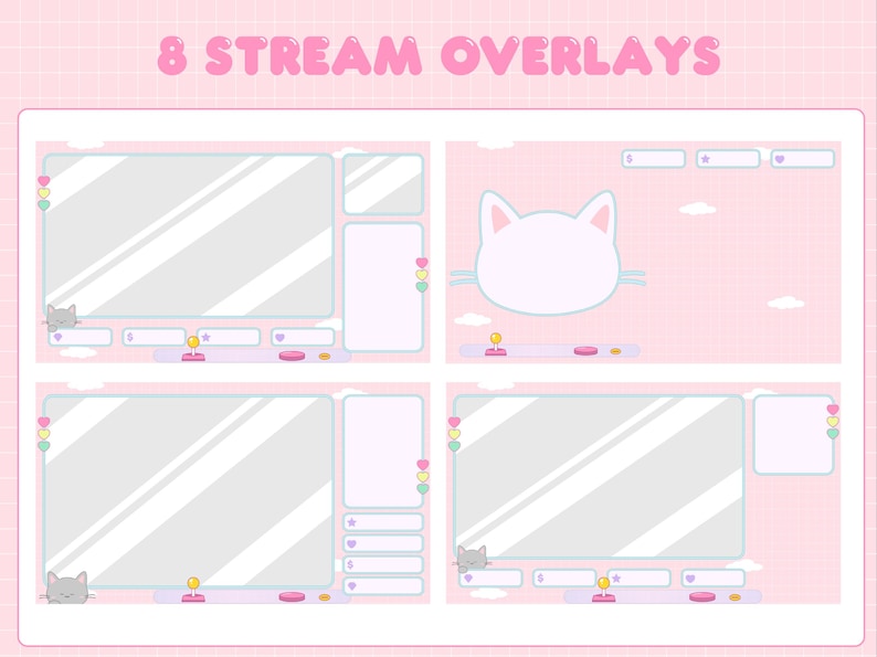 Cats Claw Machine Twitch Animated Stream Pack | Overlay Package ...