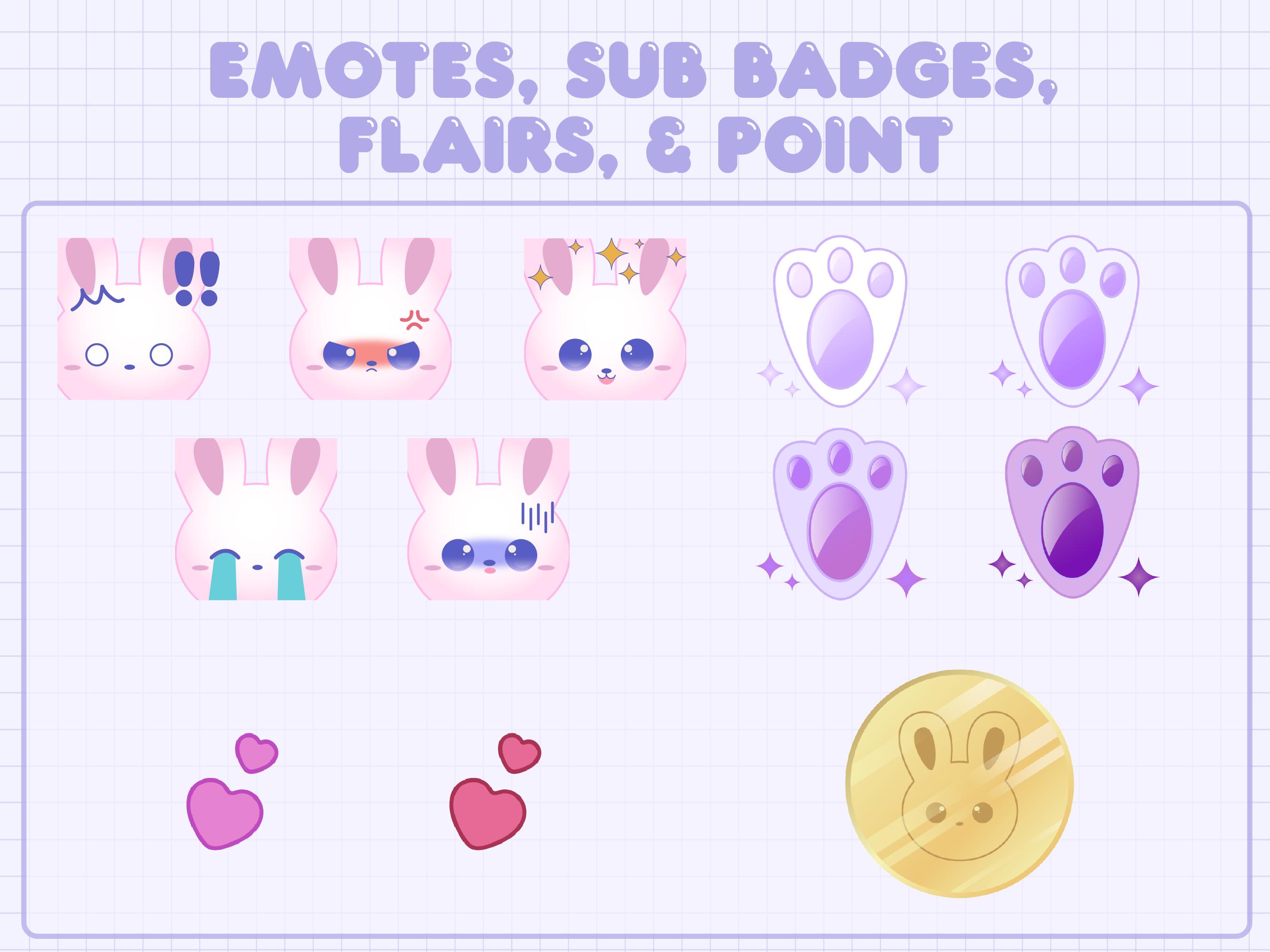 Cute Rabbit Twitch Animated Stream Package | Overlay Package | Twitch ...