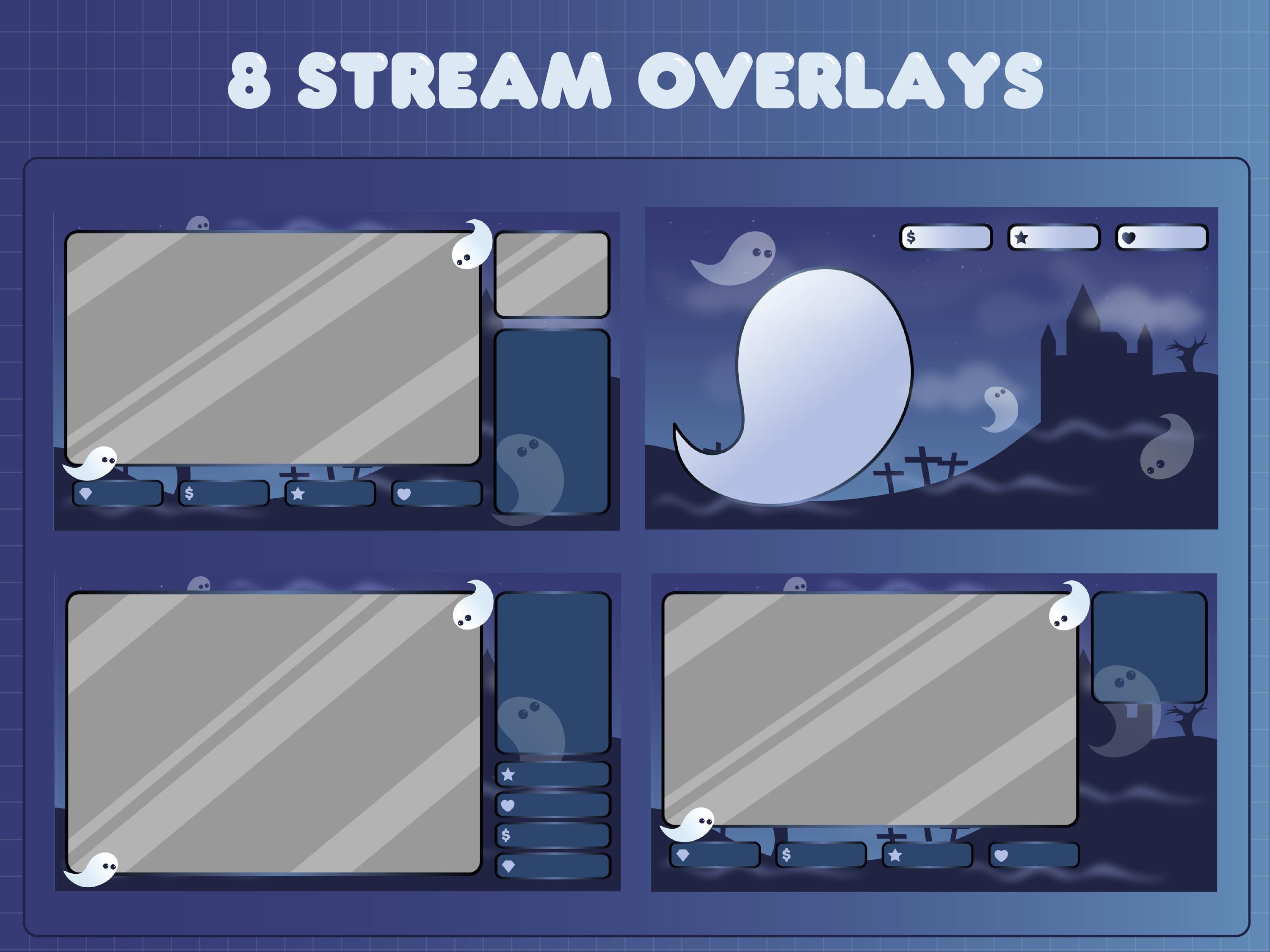 Haunted Castle Twitch Animated Stream Package | Overlay Package ...