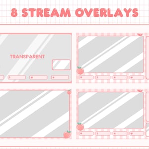 Peach Theme Twitch Animated Stream Package | Overlay Package | Twitch ...