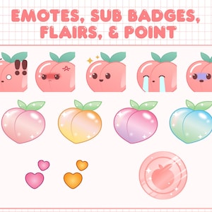 Peach Theme Twitch Animated Stream Package | Overlay Package | Twitch ...
