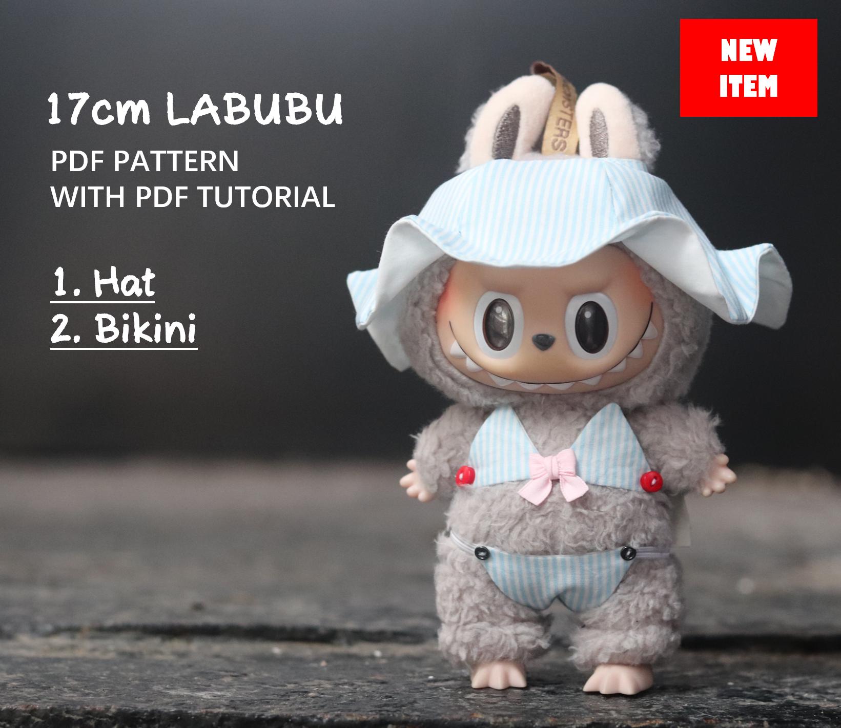 Clothes for 17cm Labubu Doll / Hat / Bikini/ 17CM LABUBU Macaron Doll ...