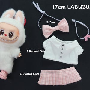 Clothes for 17cm Labubu Doll / Dress / 17CM LABUBU Macaron Doll Pattern ...