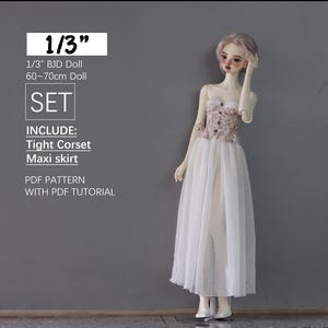 Tight Corset and Maxi Skirt, Instant Download, PDF Pattern / Sewing ...