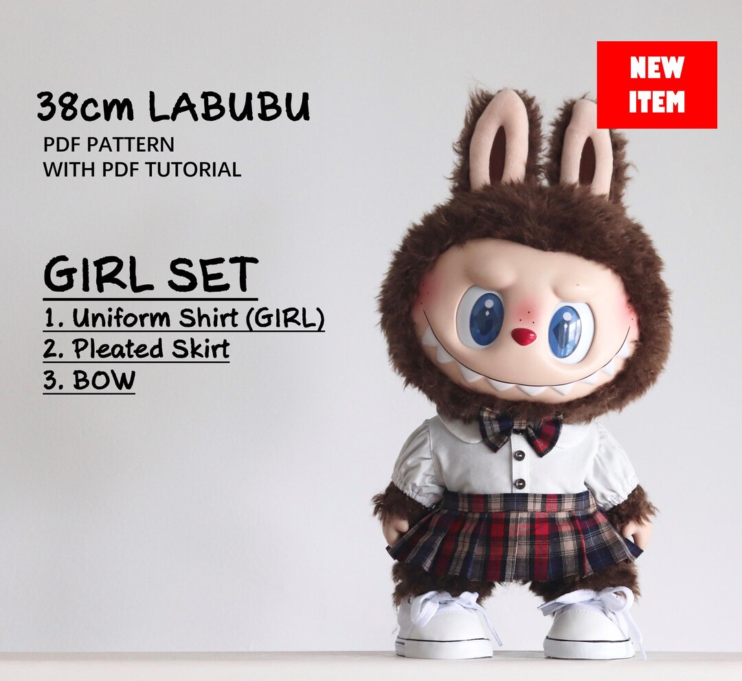 Clothes for 38cm Labubu Doll/shirt/pleated Skirt/dress/38cm LABUBU ...
