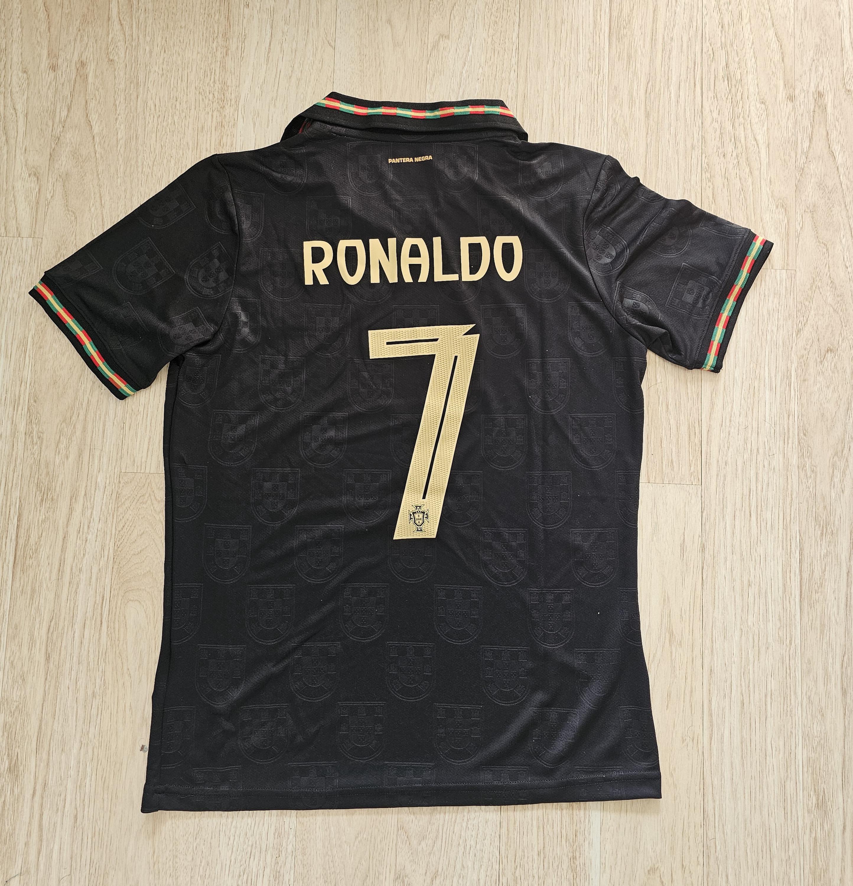 New Ronaldo Portugal Black Soccer Jersey All Sizes Kids and Adults - Etsy