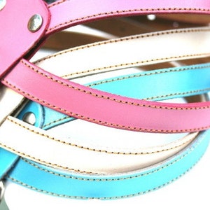 Light Blue Leather Dog Harness - Etsy