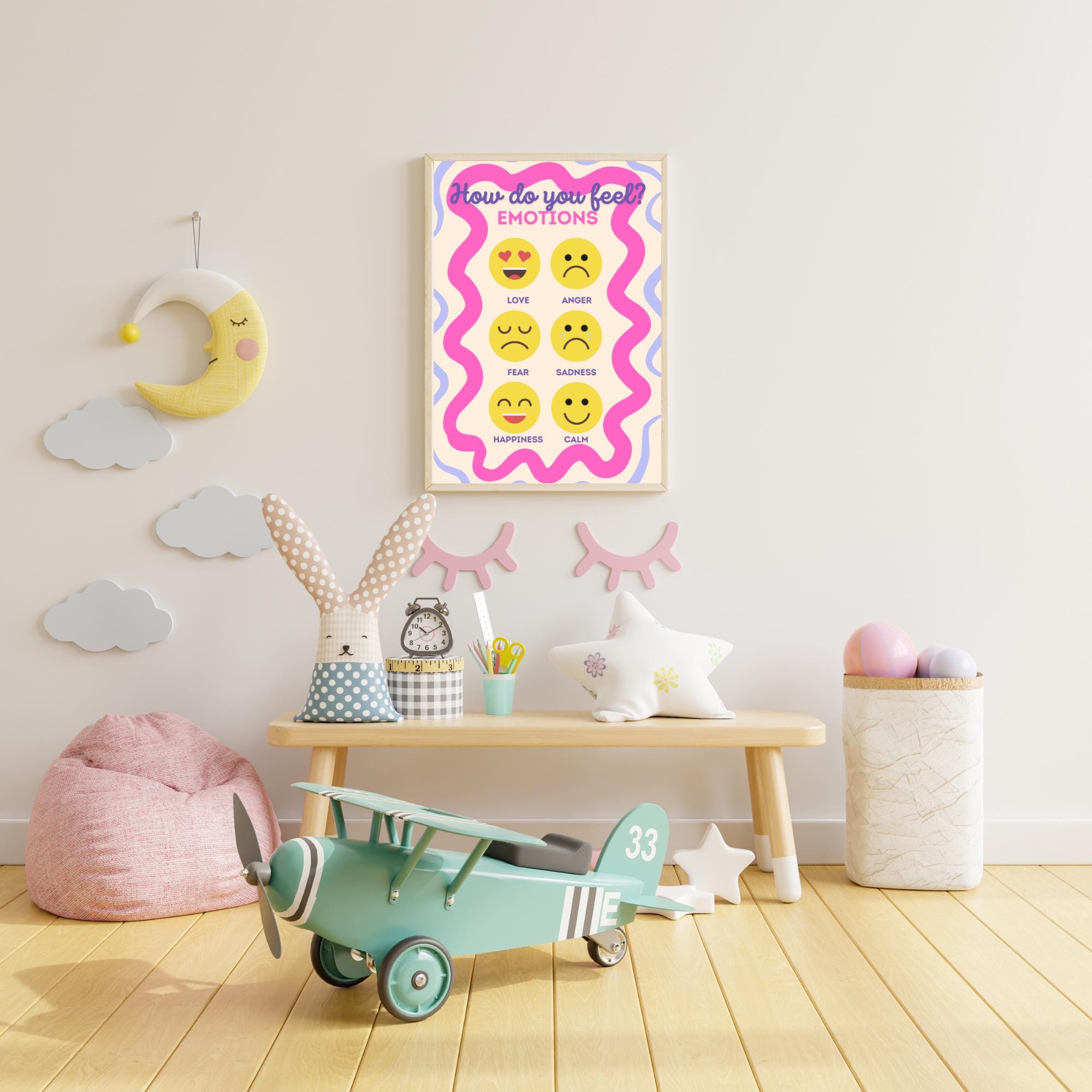 Monster Emotions Poster Set for Kids CBT and DBT Therapy Art for Growth ...