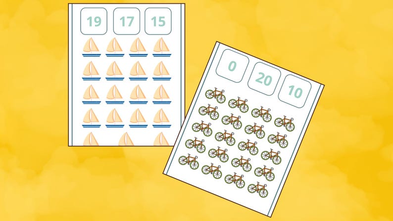 Printable Counting Activity for Kids Vehicles Theme Homeschool ...