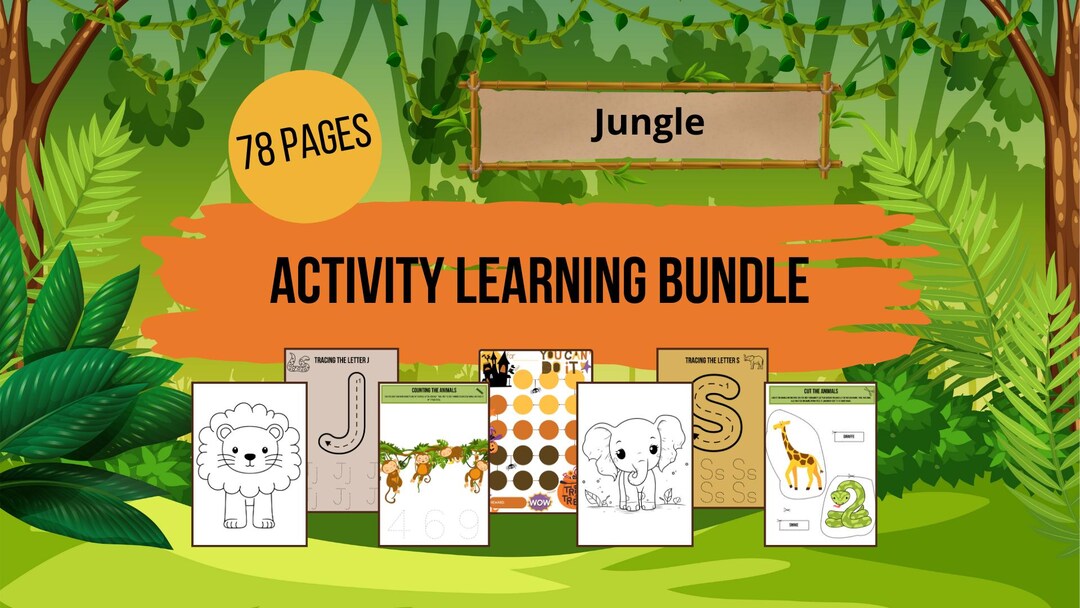 ABC Tracing, Jungle Math, Fun Coloring Pages & Montessori Chore Charts ...