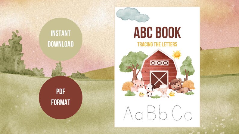 ABC Busy Book for Kids, Alphabet Learning Activity, Educational ...