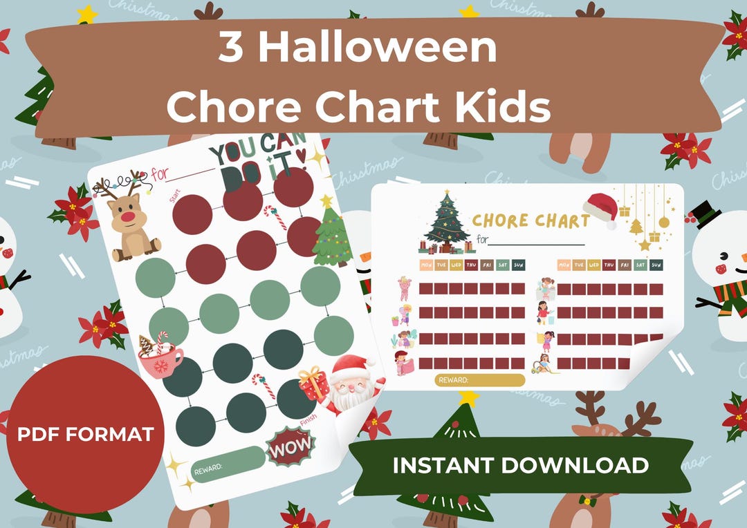 Kids/toddler Chore Chart, Chore Chart for Kids, Behavior/reward Chart ...