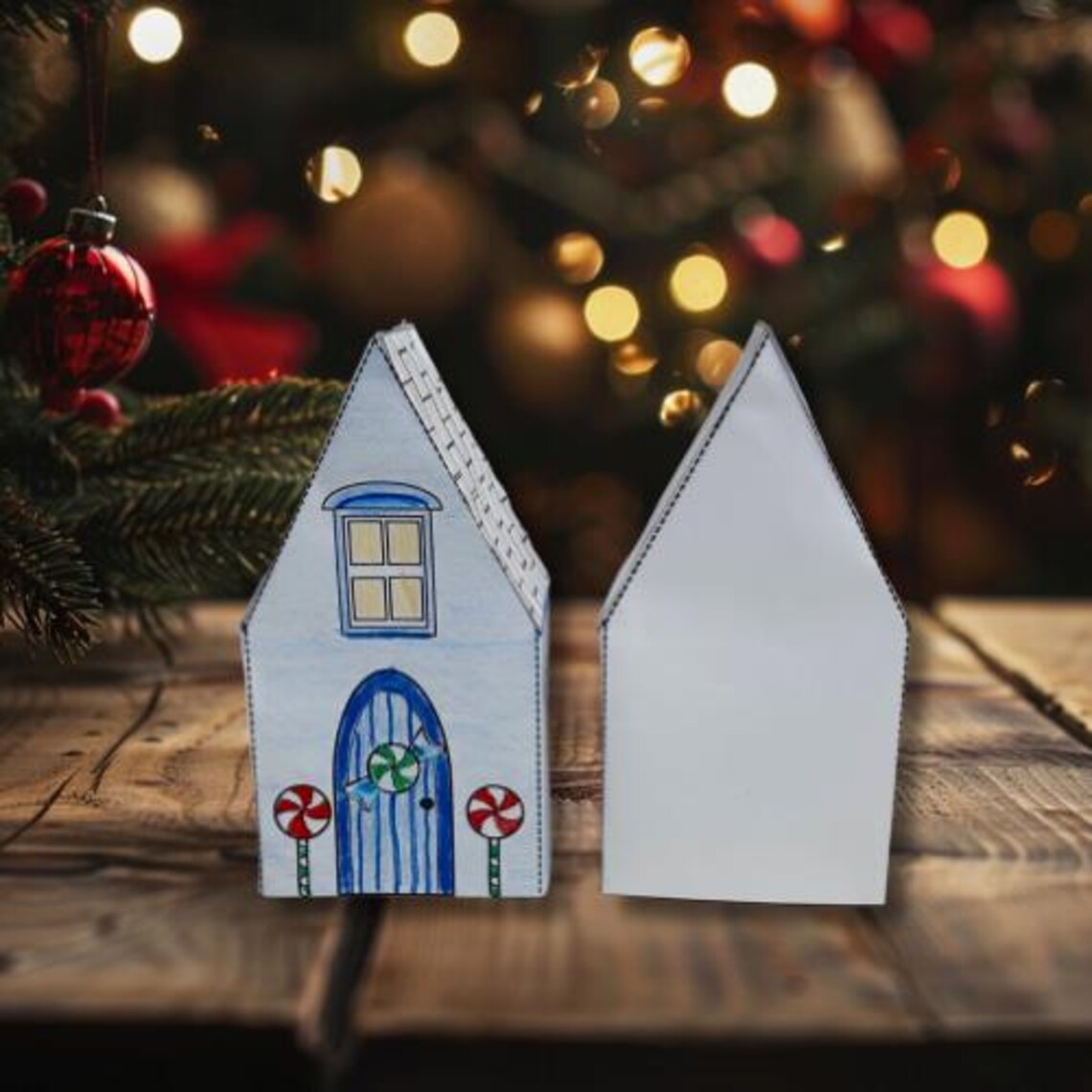 Paper Craft Miniature Houses Decorate for Christmas With Game or DIY ...