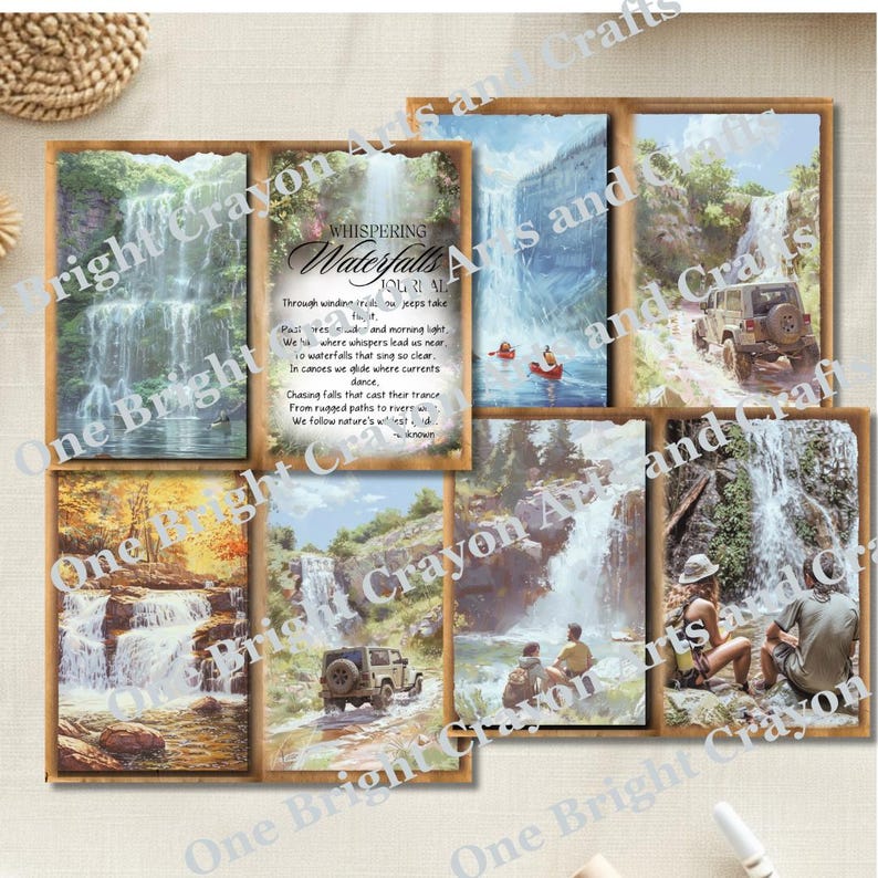 Whispering Waterfalls Art Journal, Craft Kit, Natural Beauty, Fun ...