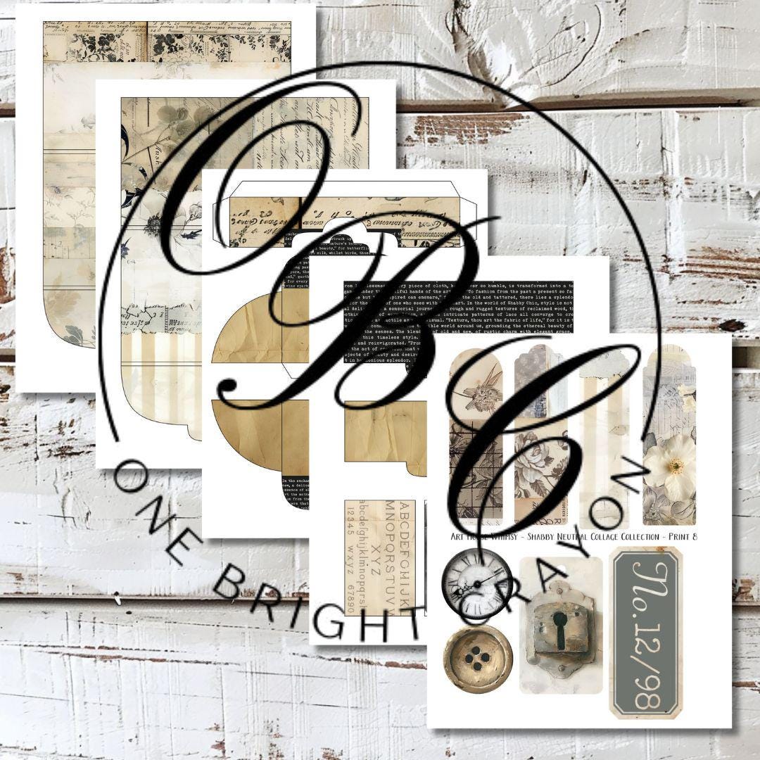 Digital Download Folio, Simple Starts Folio # 5 Shabby Neutrals Easy ...