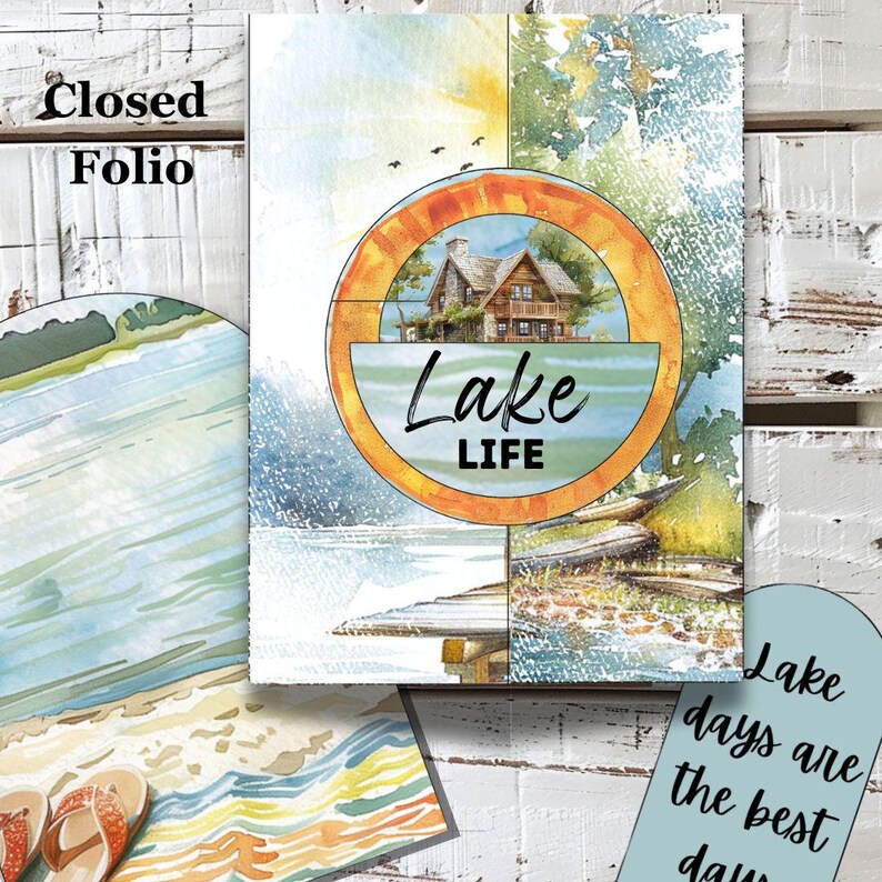 Digital Download Simple Starts Lake Life Folio #3 Watercolor Clipart ...