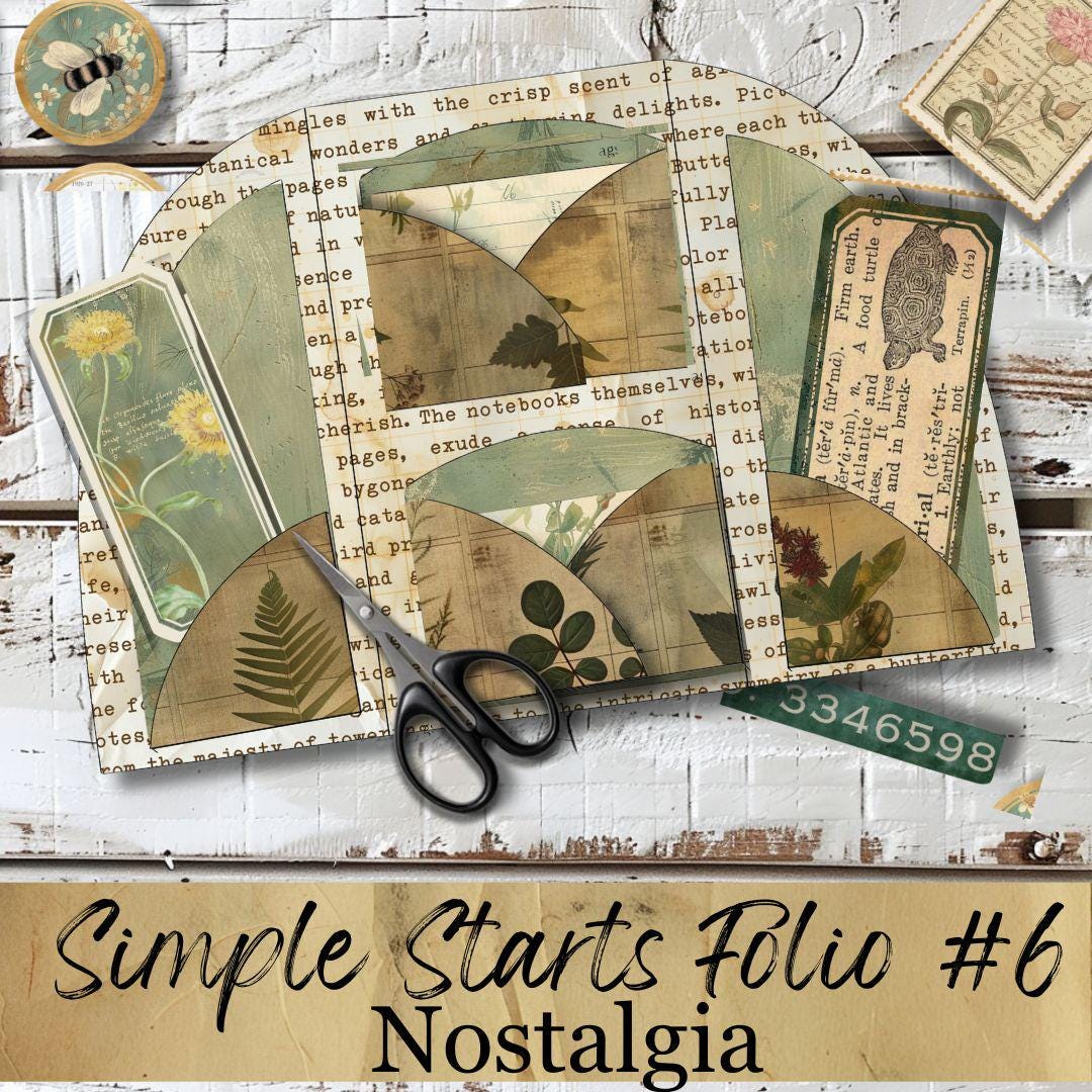 Digital Download Nostalgia Folio Simple Starts #6 - Etsy
