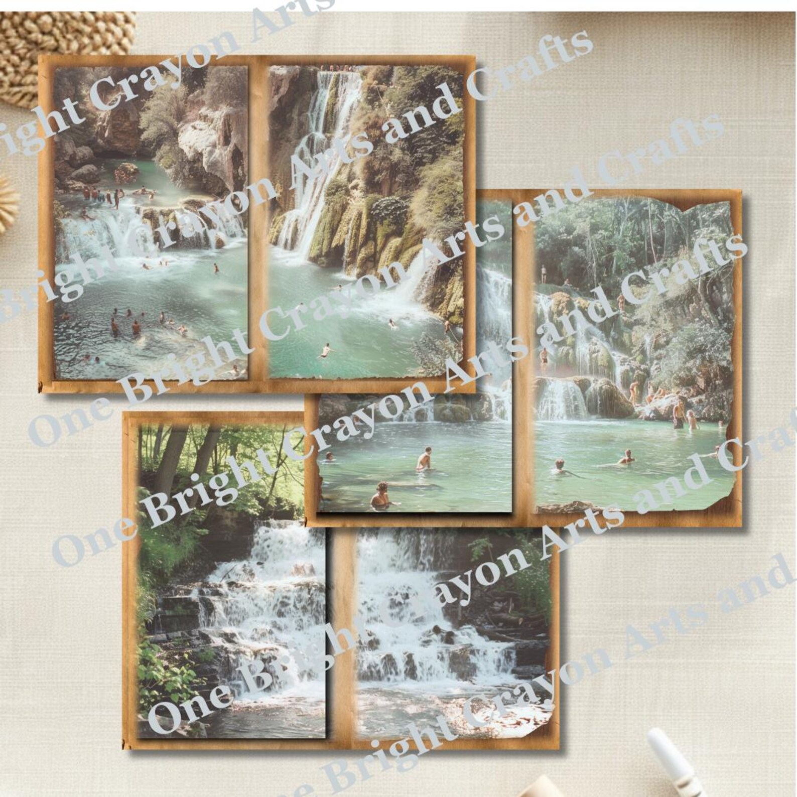 Whispering Waterfalls Art Journal, Craft Kit, Natural Beauty, Fun ...