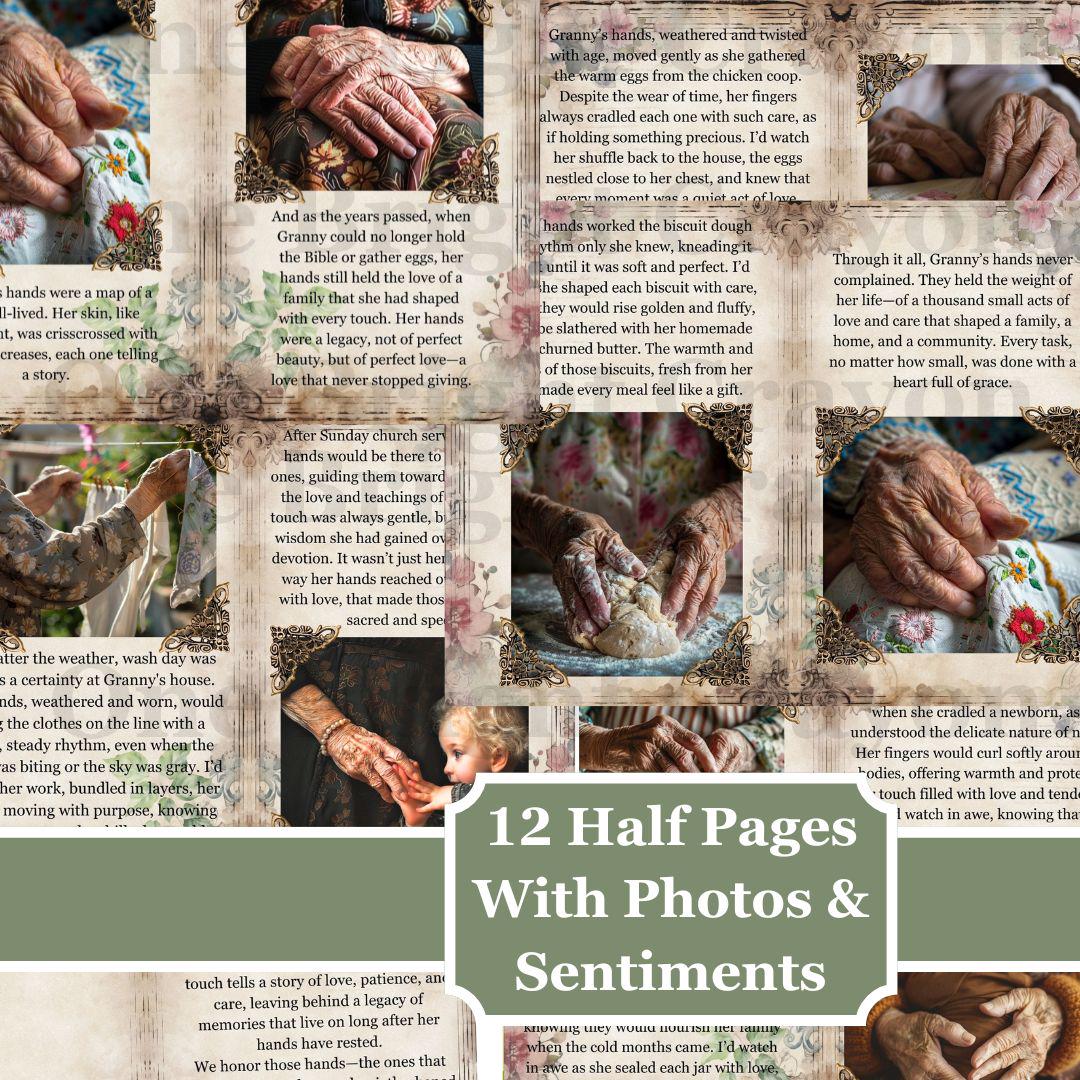 Digital Download Junk Journal, Grandmother, Family Memories, Granny's ...