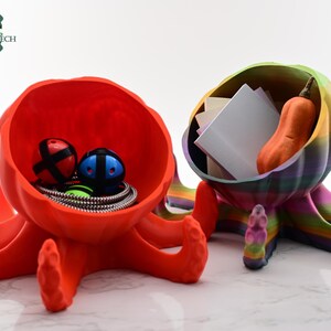Pumpkin Octopus Controller Holder With Storage Unique Desk Organizer ...
