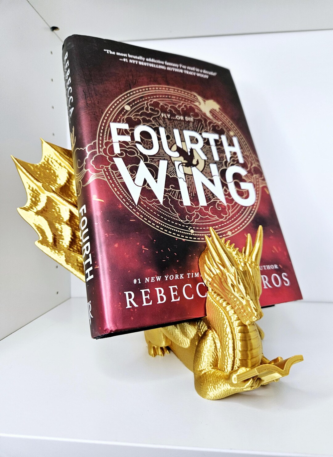 Book Wyrm Reading Dragon Display Winged Book Holder, Fits Books and ...