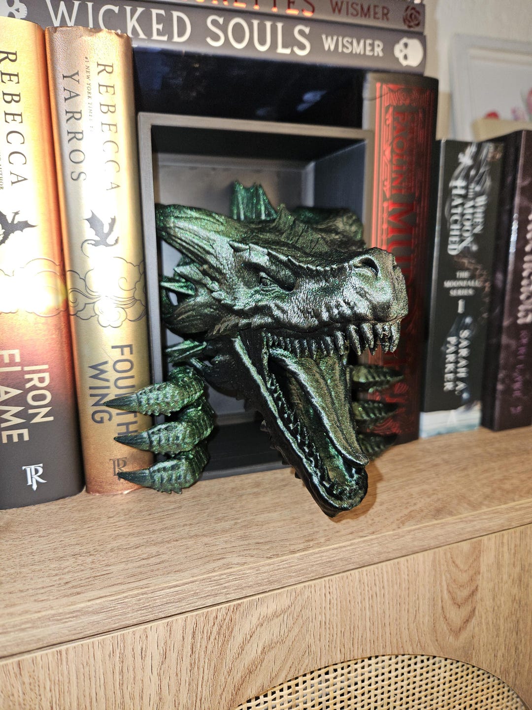 Dragon Awakening Book Nook: Fantasy Bookshelf Insert - Etsy