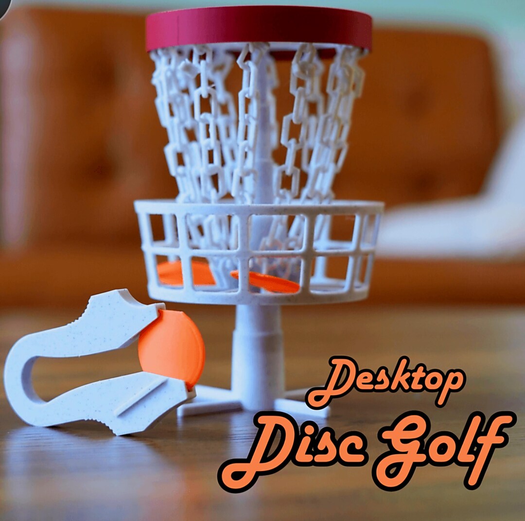 Desktop Disc Golf With Storage Container – Portable Fun for the Office ...