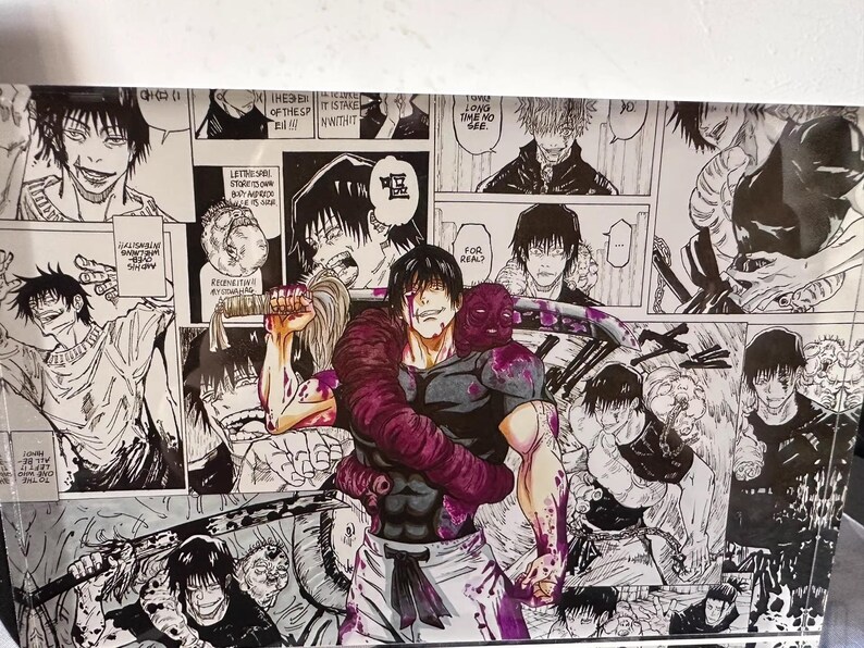 Anime Jujutsu Kaisen Fushiguro Toji DIY Cosplay Acrylic Brick Desktop ...