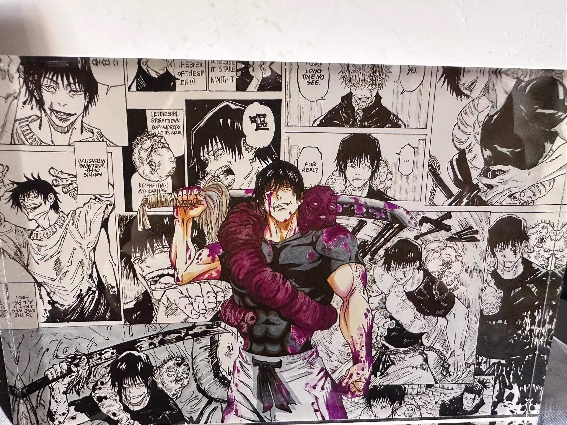 Anime Jujutsu Kaisen Fushiguro Toji DIY Cosplay Acrylic Brick Desktop ...