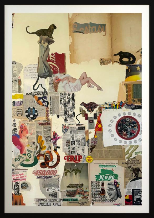 Original Collage, Vintage Magazine, Original Art, Handmade, Canvas - Etsy