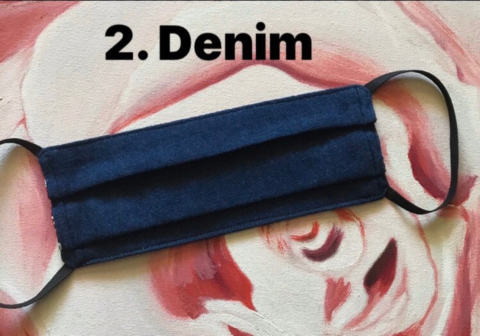 Mini Star Face Mask for Adults W/ Adjustable Ear Loops Blue | Etsy