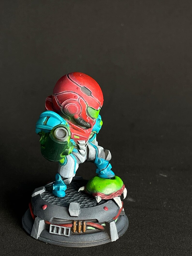 Chibi Samus Metroid Inspired Minifig Video Game Model Nomnom Figures - Etsy