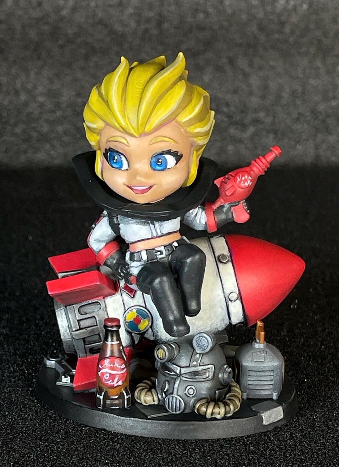 Chibi Nukagirl Fallout Inspired Minifig Video Game Model Nomnom Figures ...
