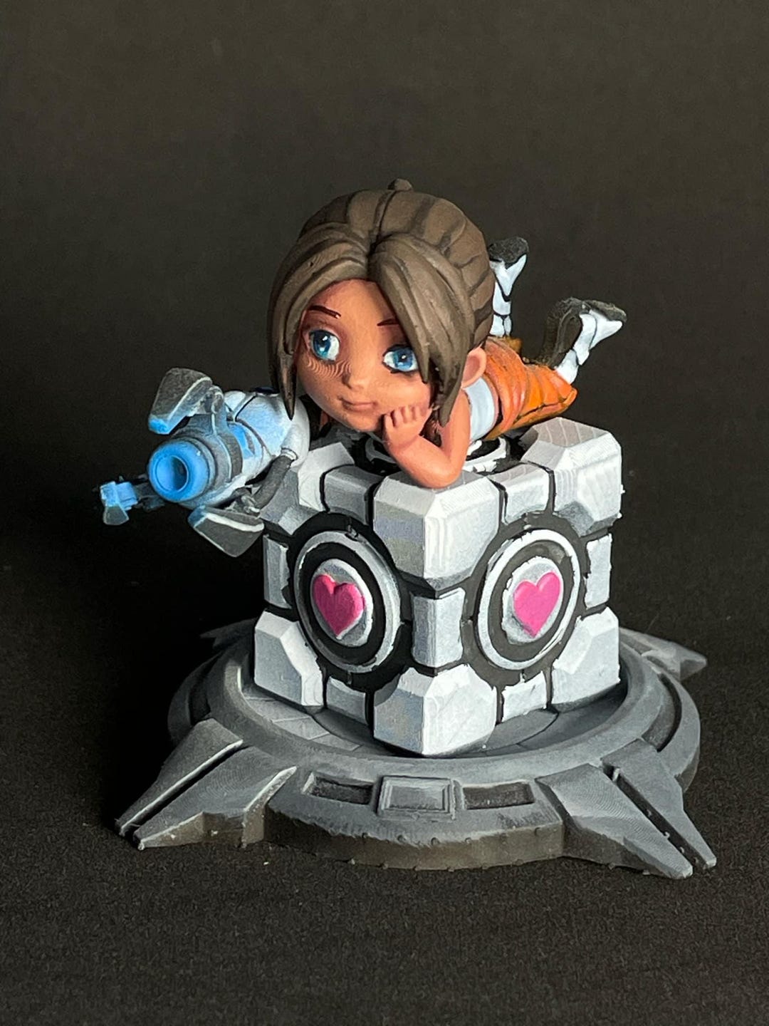 Chibi Chel- Portal Inspired Minifig- Video Game Model- Nomnom Figures ...