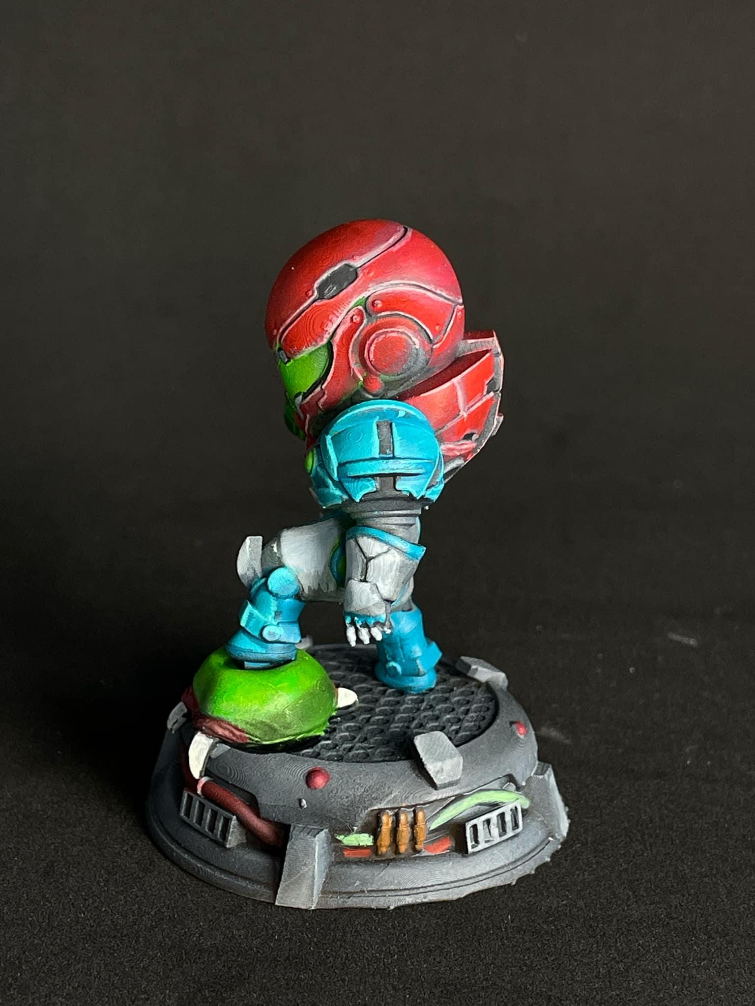 Chibi Samus Metroid Inspired Minifig Video Game Model Nomnom Figures - Etsy