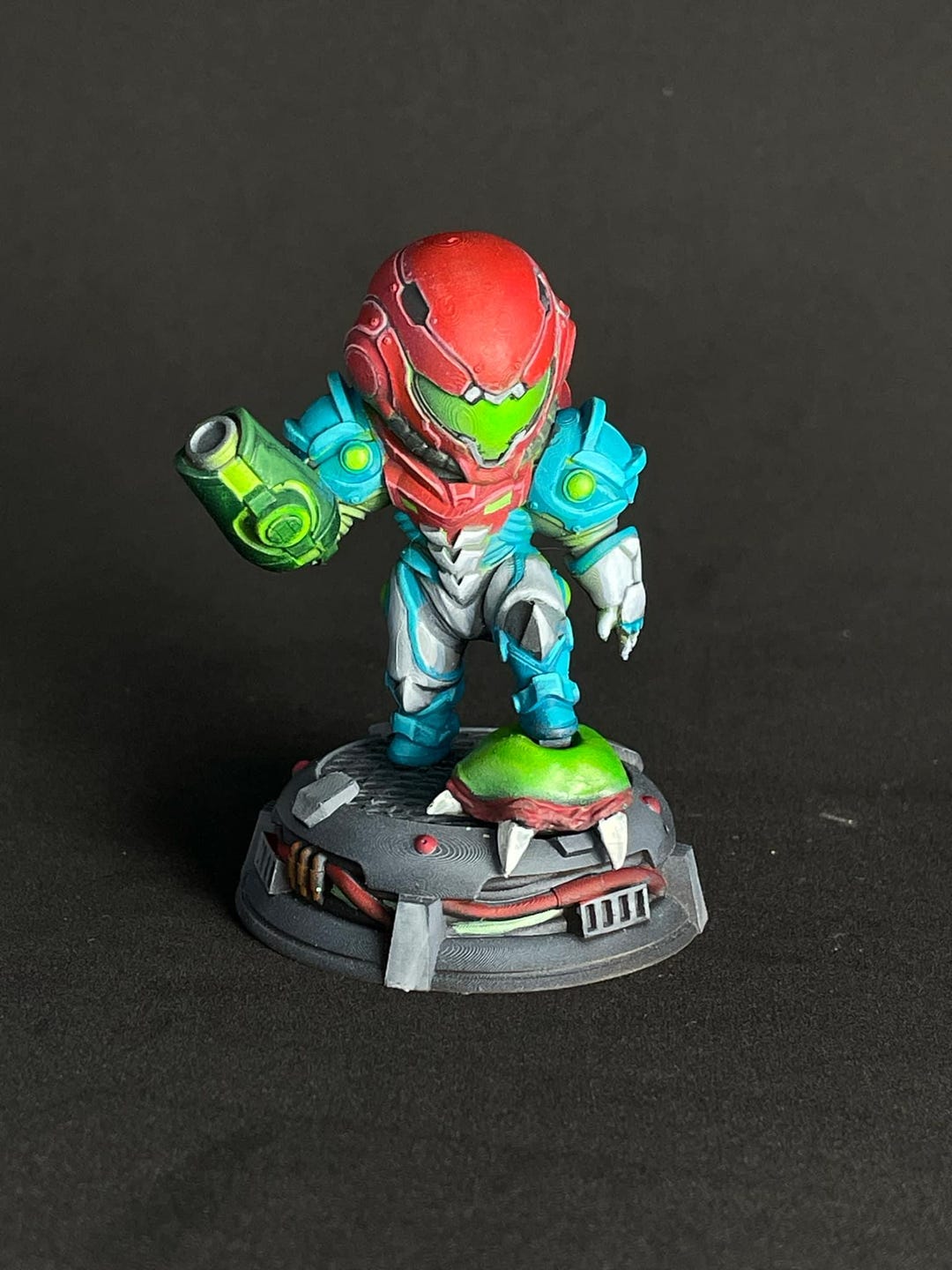 Chibi Samus- Metroid Inspired Minifig- Video Game Model- Nomnom Figures ...