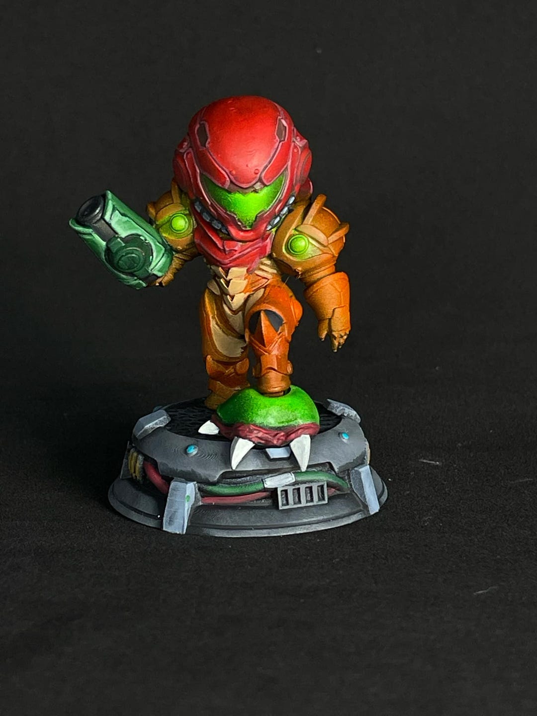 Chibi Samus- Metroid Inspired Minifig- Video Game Model- Nomnom Figures ...