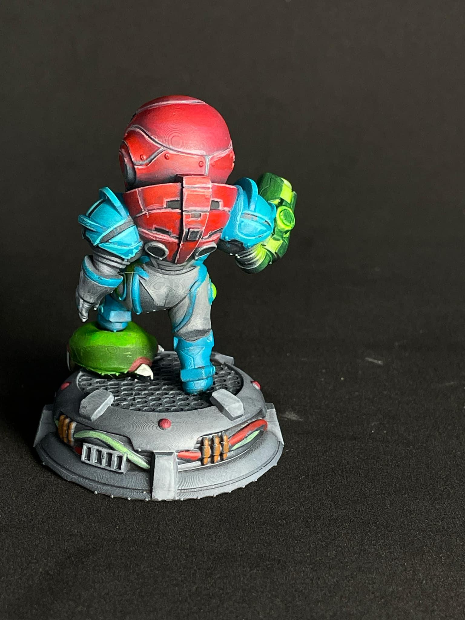 Chibi Samus Metroid Inspired Minifig Video Game Model Nomnom Figures - Etsy