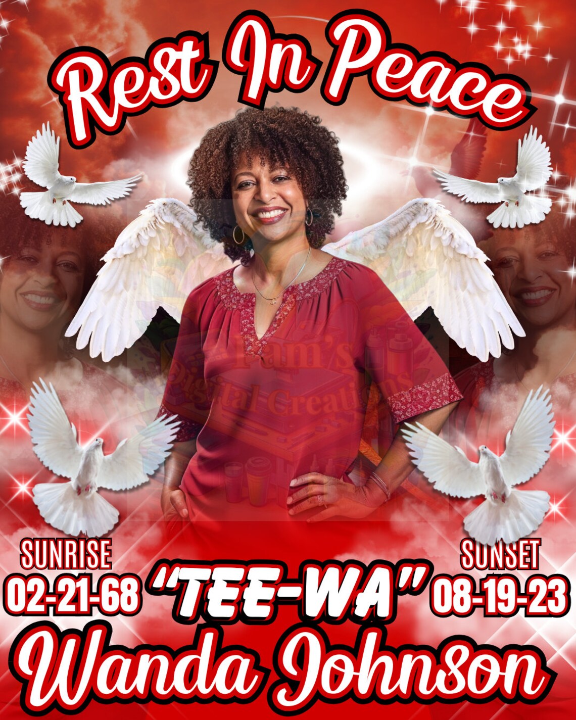 6 Editable Memorial Templates - Etsy