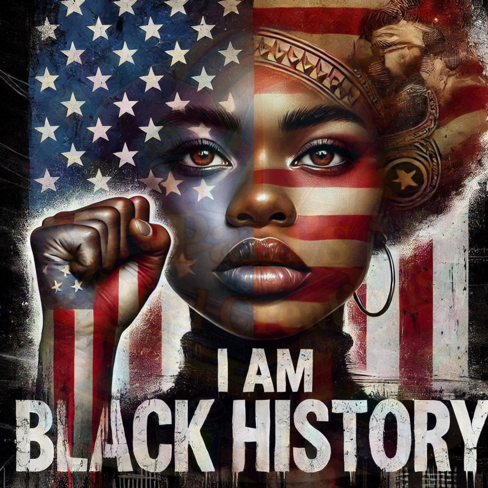 I Am Black History Woman PNG - Etsy
