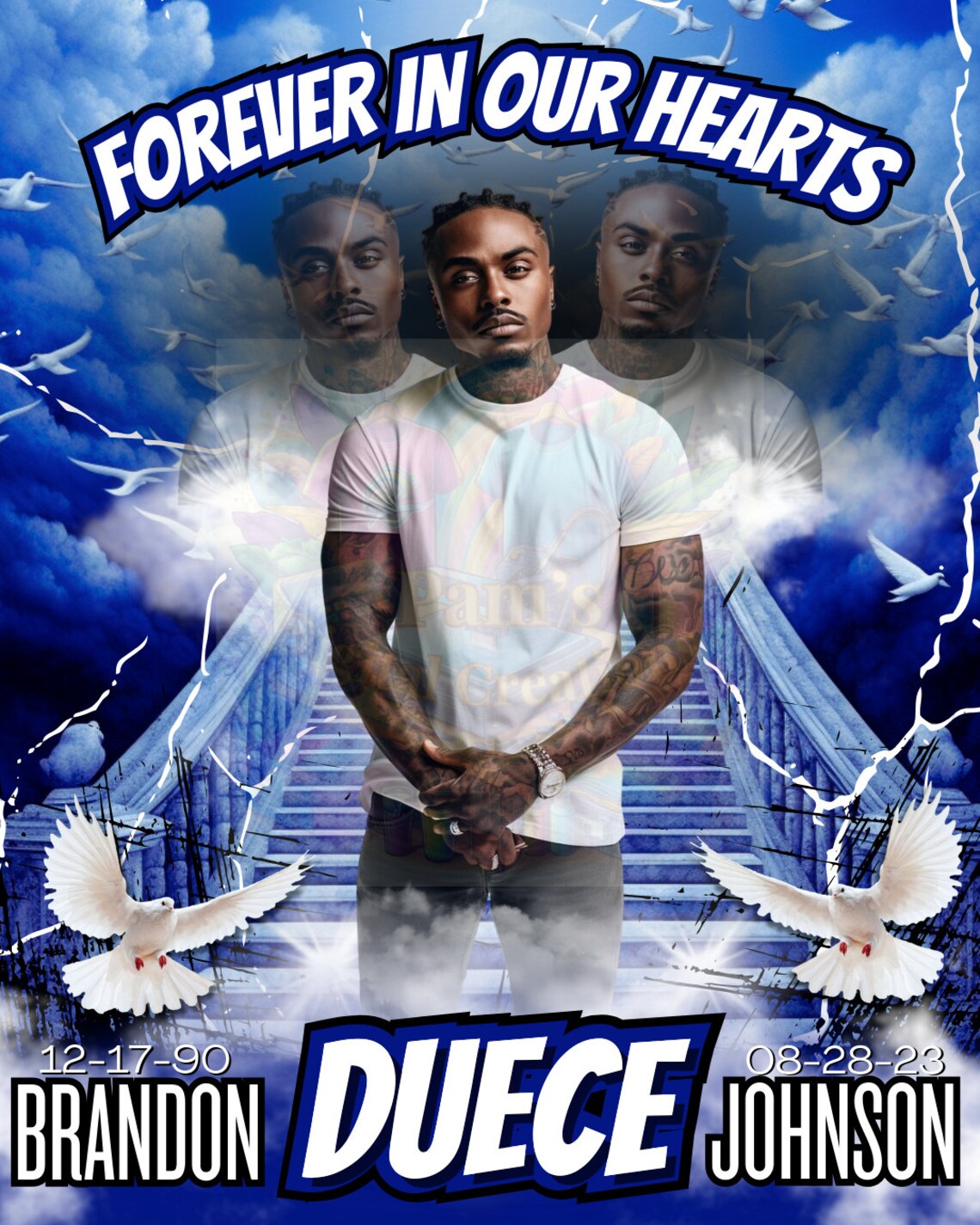 6 Editable Memorial Templates - Etsy