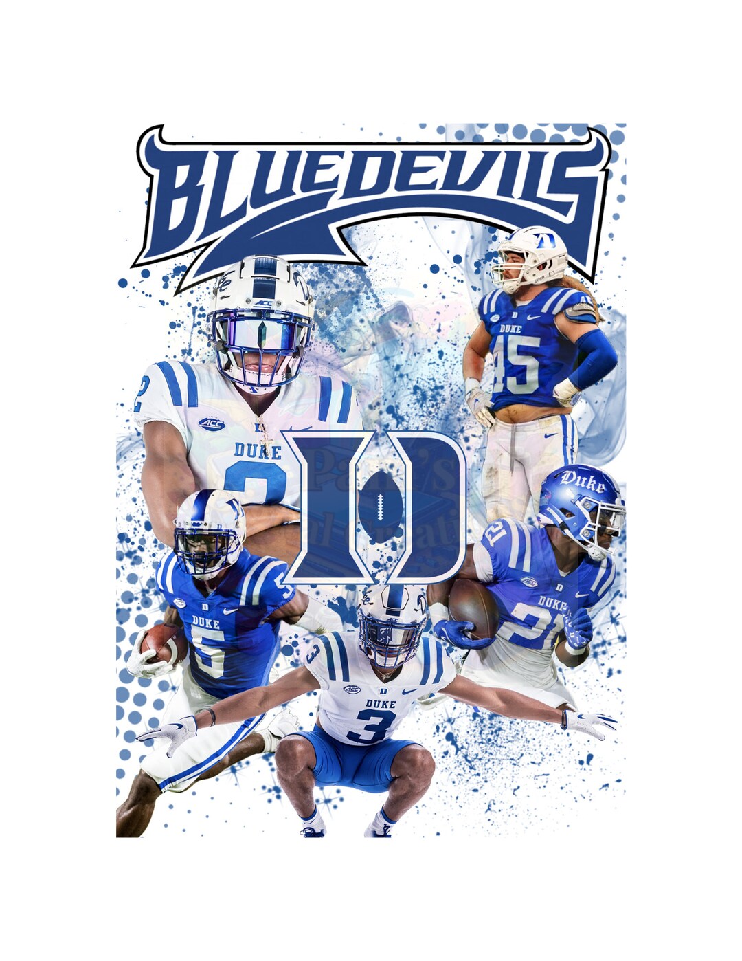 Duke Football Non-customizable Template - Etsy